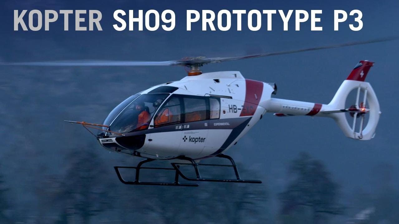 Third Prototype Kopter SH09 Helicopter Makes First Flight – AINtv - YouTube