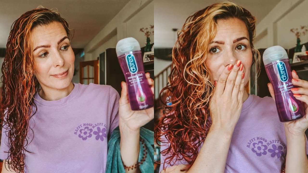 I tried Durex Lube as a GEL on my wavy hair! - YouTube