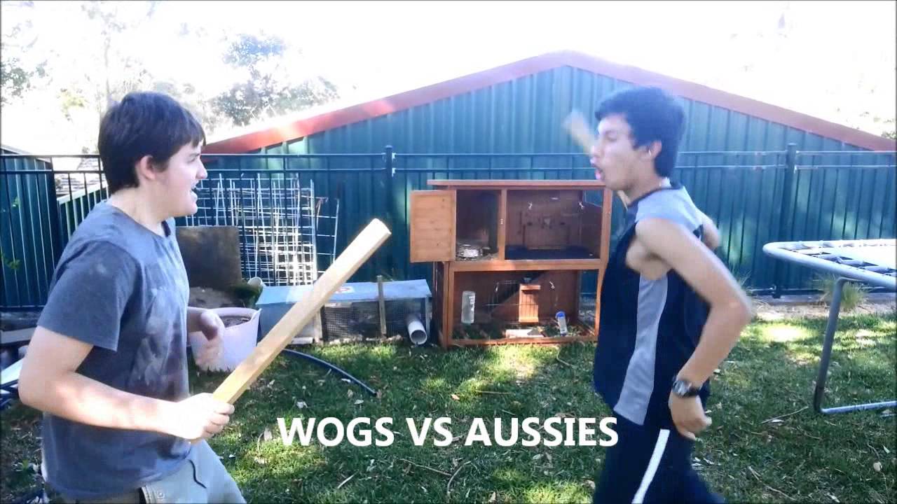 Wogs vs Aussies - Sword fighting - YouTube