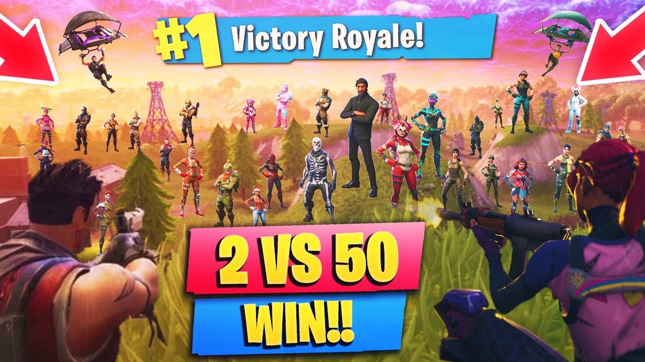 2v50 IN FORTNITE 50vs50 MODE - YouTube