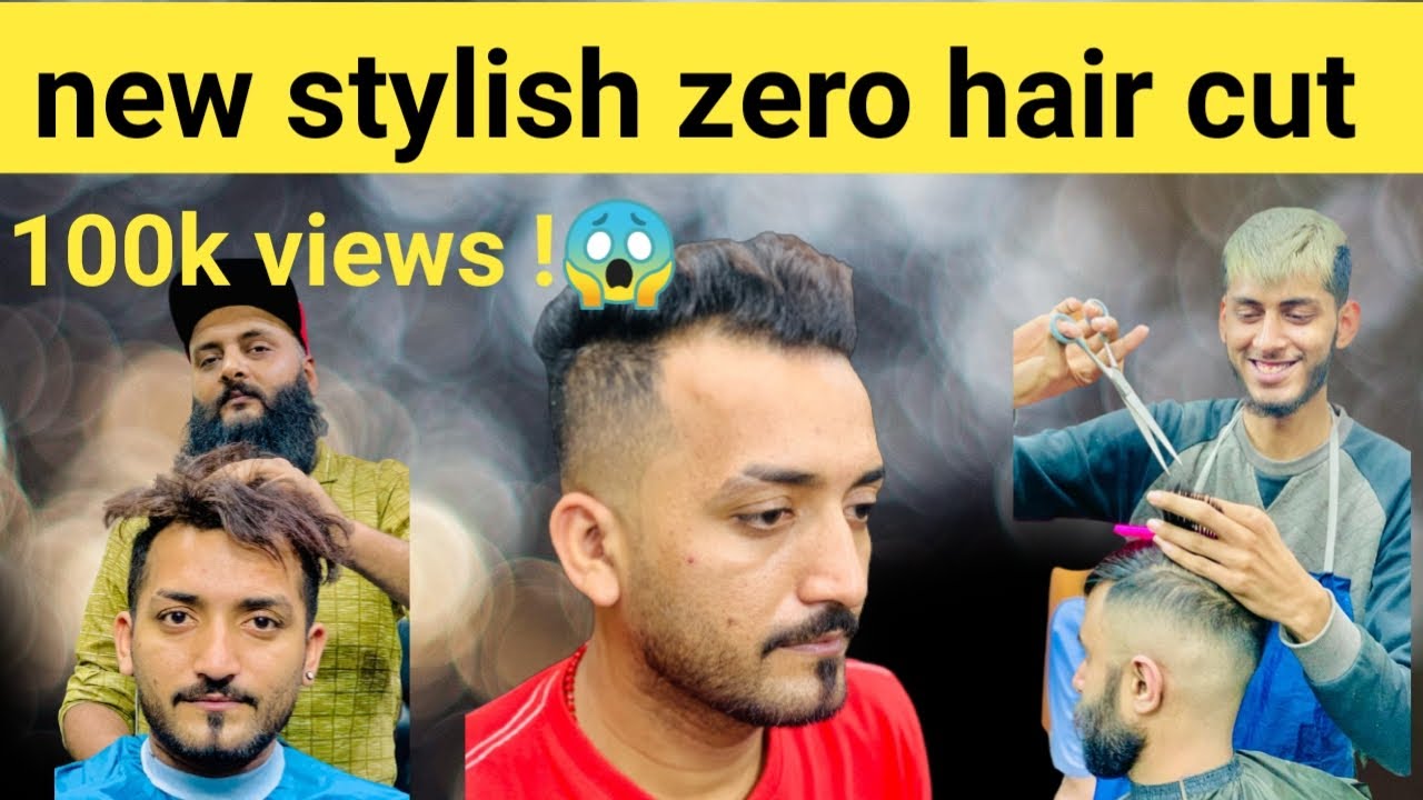 new stylish zero hair cut - YouTube