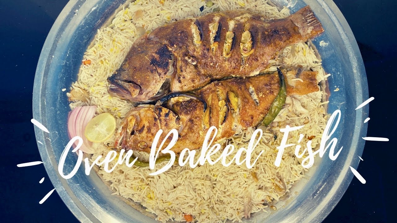 Baked Fish in Arabic Style || Healthy Oven baked Fish || quick and easy ...