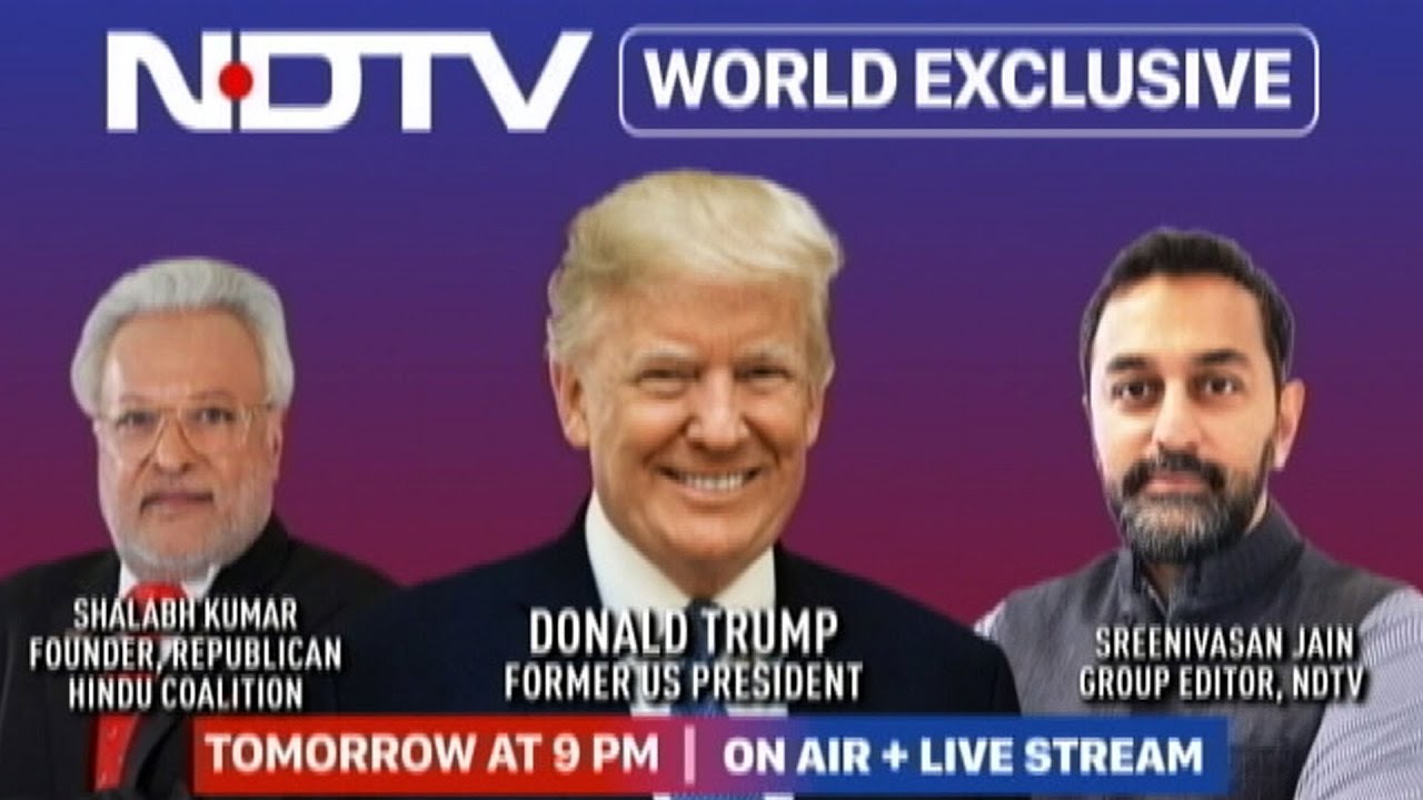 Donald Trump Exclusive On NDTV. Watch 9 PM Tomorrow. - YouTube
