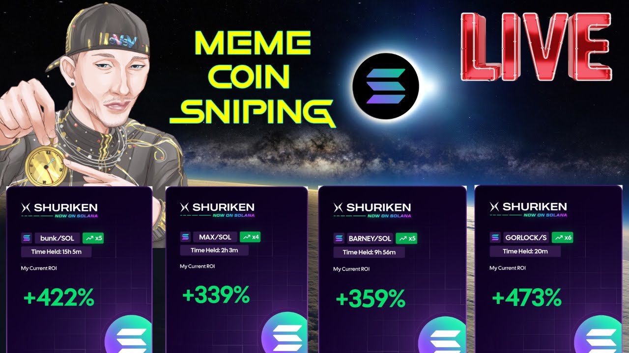 LIVE Meme Coin Trading on SOL, Pump.FUN Strategies & Tools! VeVe Fam ...
