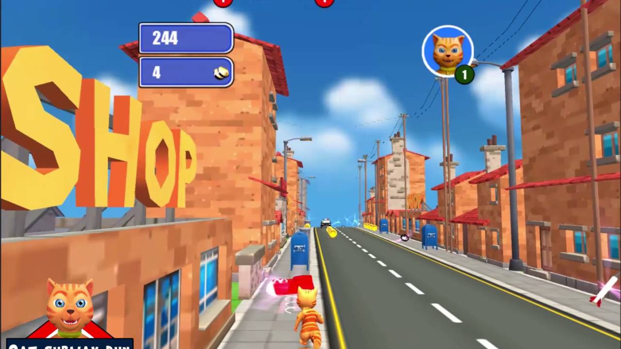 Cat Subway Run - Leo Cat vs Dog - YouTube