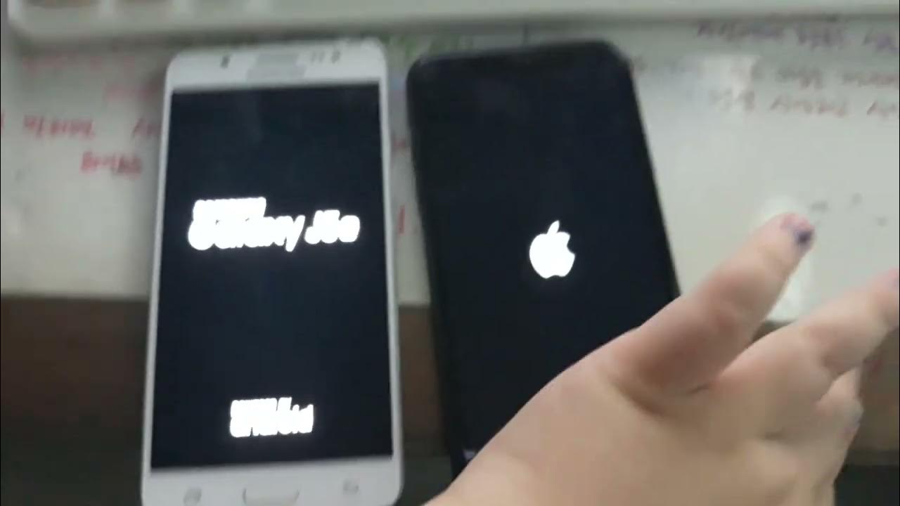 안드로이드 SAMSUNG Galaxy j56 아이폰11 부팅영상 - YouTube