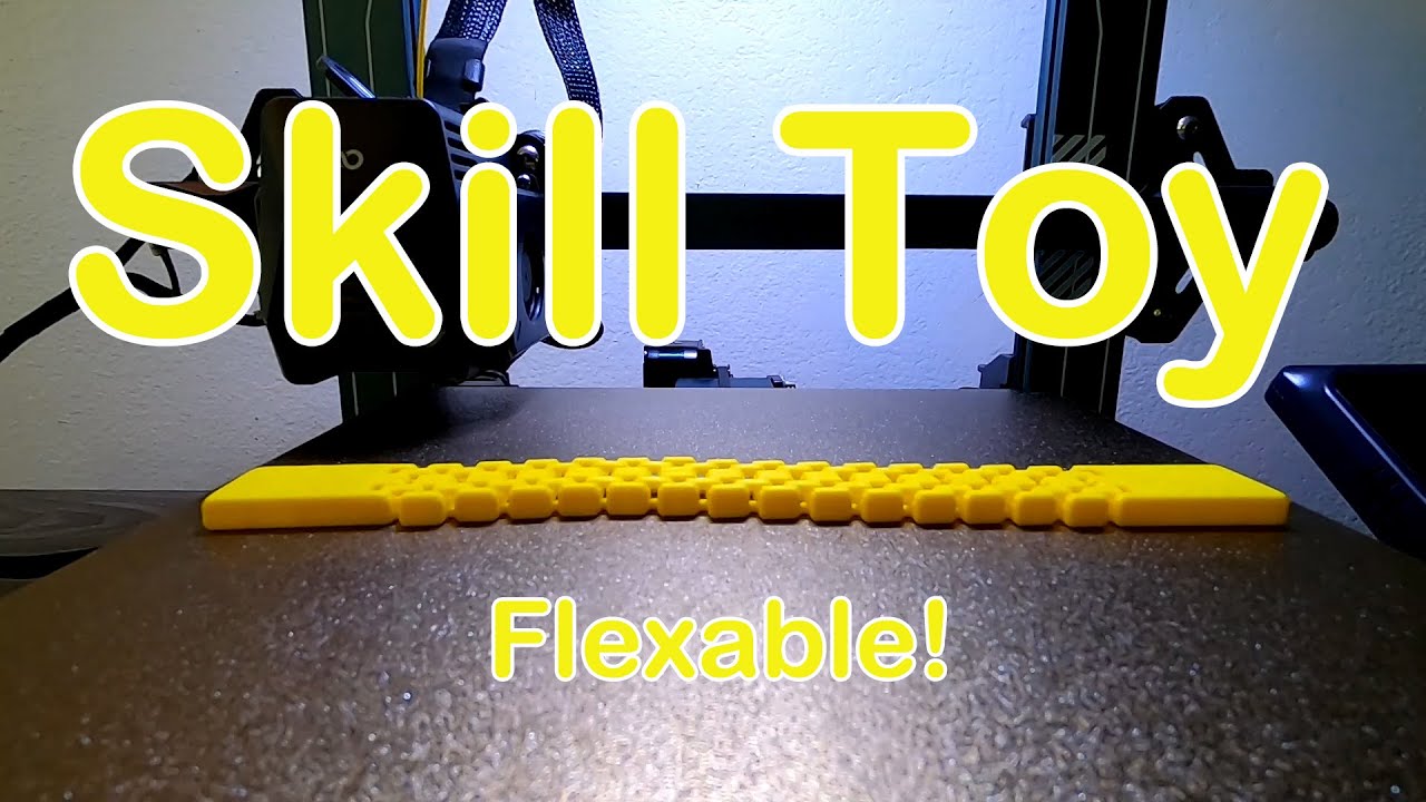 Skill Toy (Flexi) - 3D Print TImelapse - YouTube