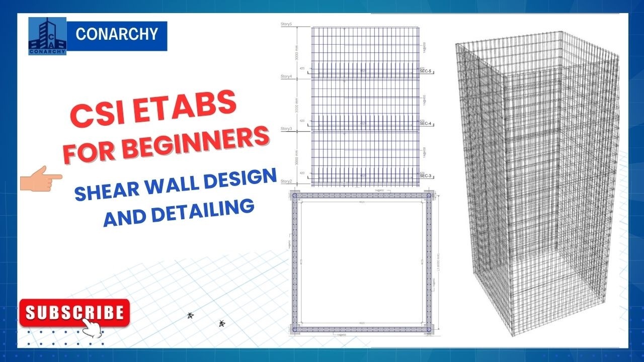 20. ETABS for Beginners: Shear Wall Design and Detailing Explained ...