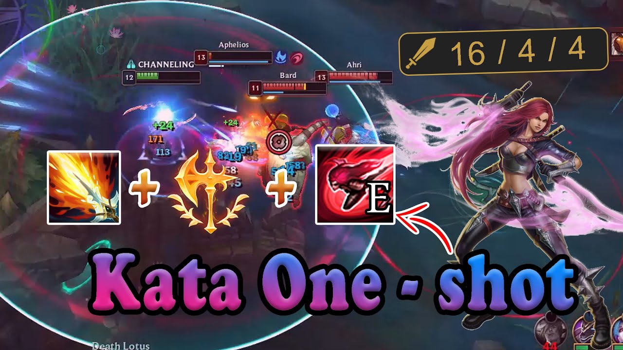 league of legends |How to play Katarina, one-shot build ,runes, combo ...