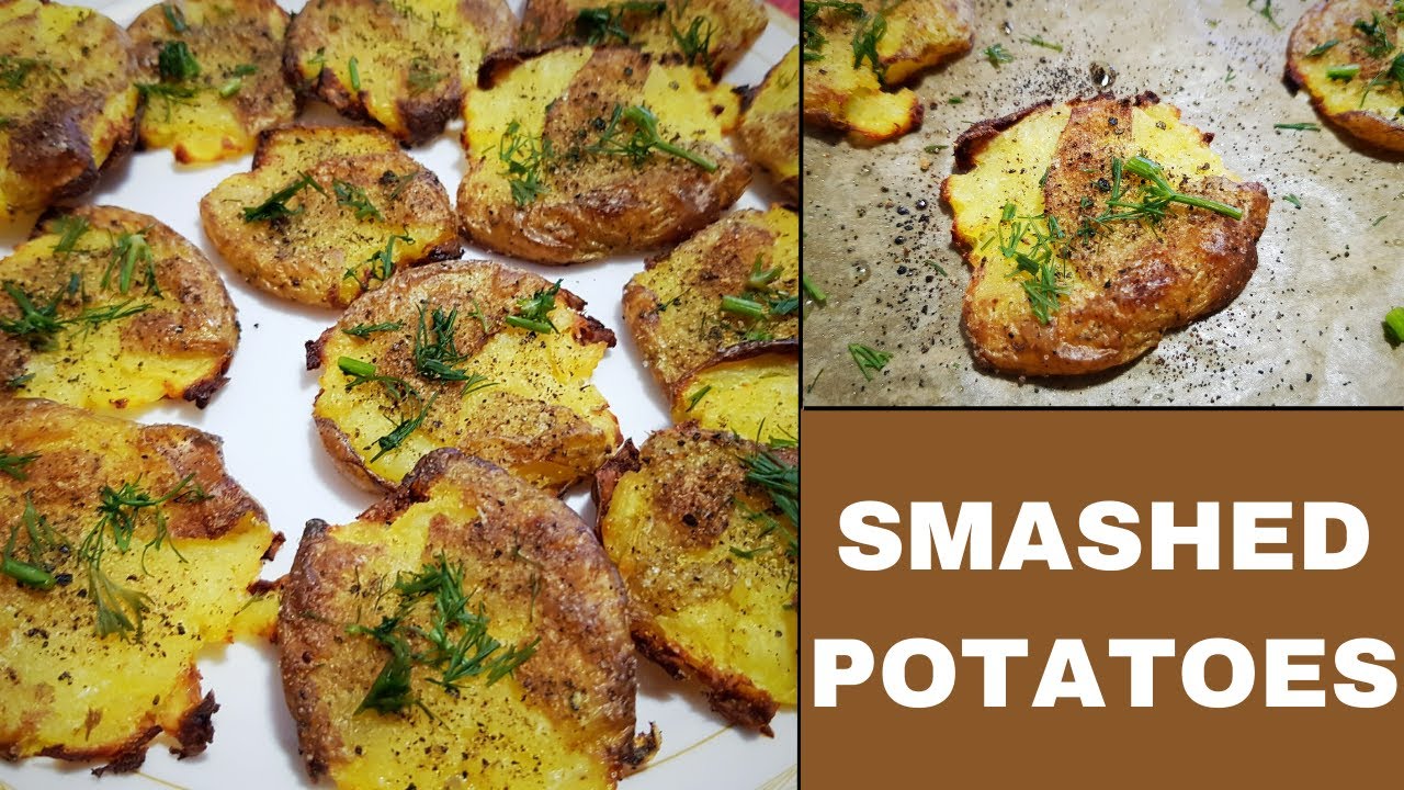 Crispy Smashed Potatoes | Smashed Potatoes Recipe | The Cooking Melody ...