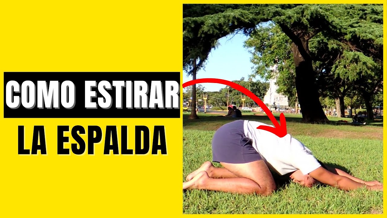 COMO ESTIRAR ESPALDA EN EL SUELO (DORSALES) - YouTube