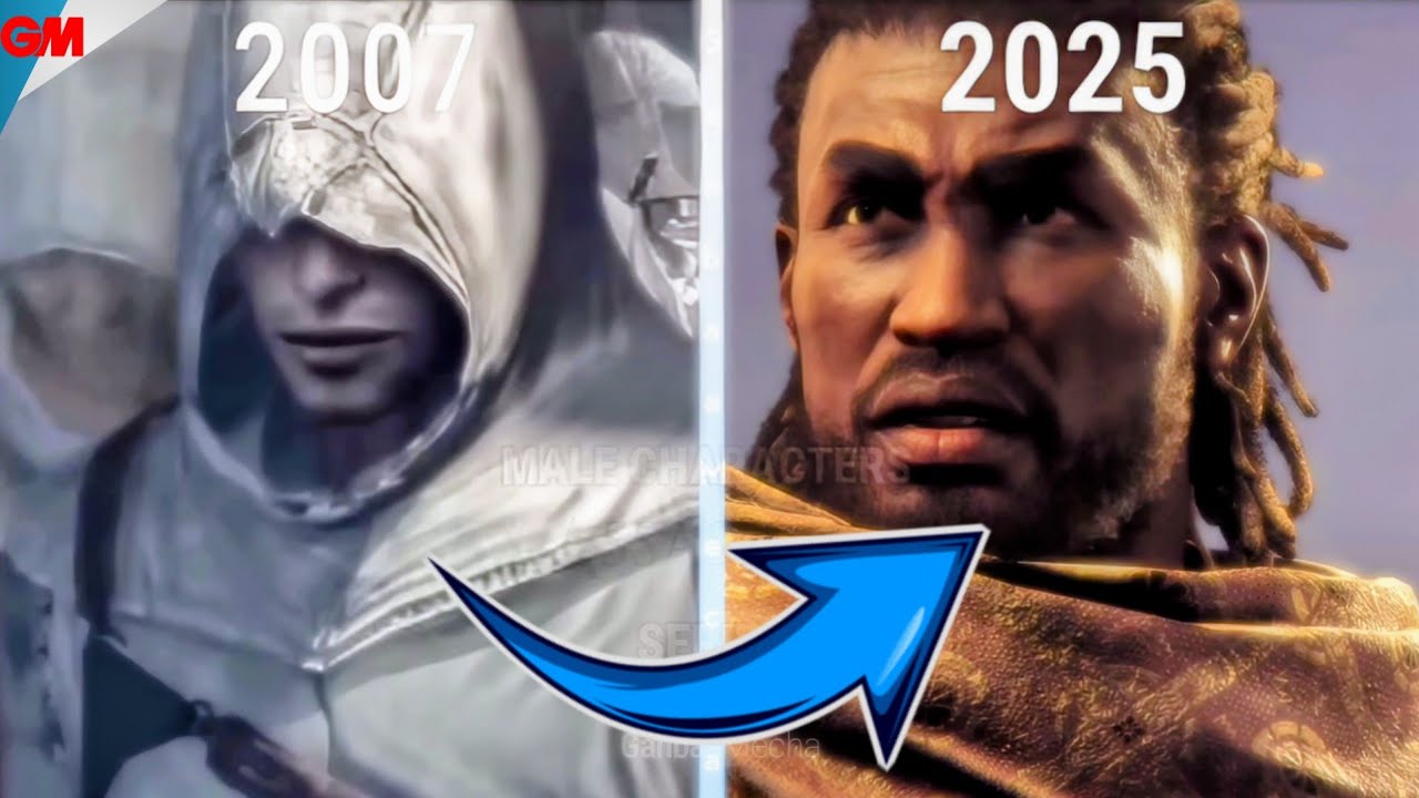 Assassin's Creed Series - Evolution of MALE Main Characters PS3 to PS5 ...