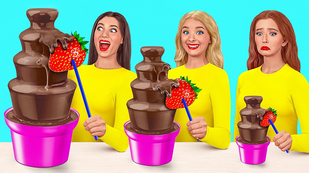 Big, Medium and Small Plate Challenge | Funny Food Challenges by Multi ...