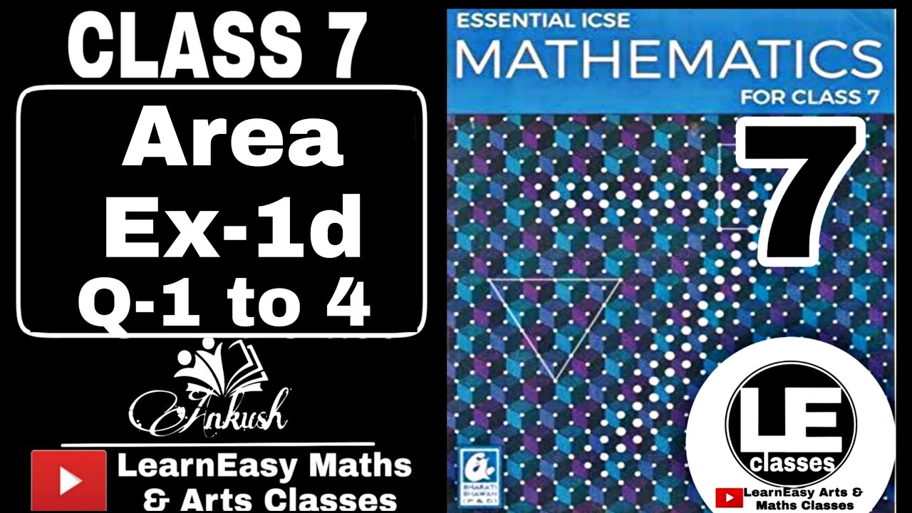 Perimeter and Area Ex-1d Class 7 Mensuration | Essential ICSE ...