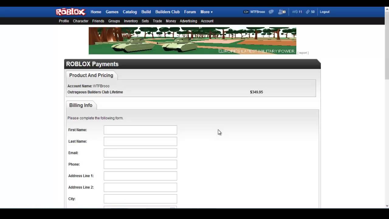 How to get Builders Club on ROBLOX for free! - YouTube
