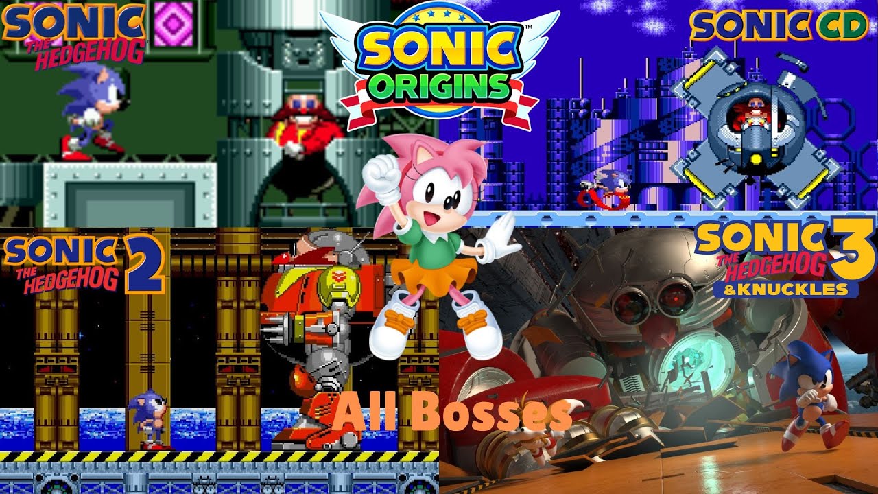 Sonic Origins All Bosses (As Amy) - YouTube