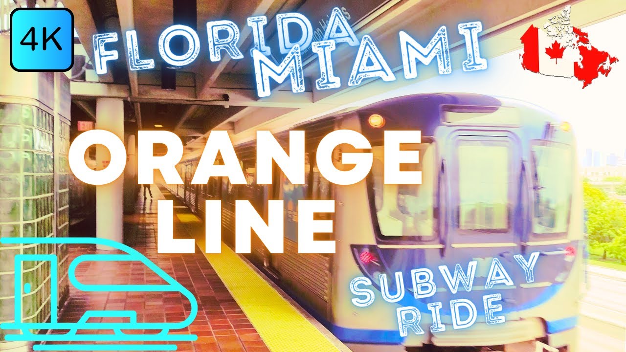 🚇 MIAMI, USA 🇺🇸 – MIAMI SUBWAY – ORANGE LINE – 4K RIDE - YouTube