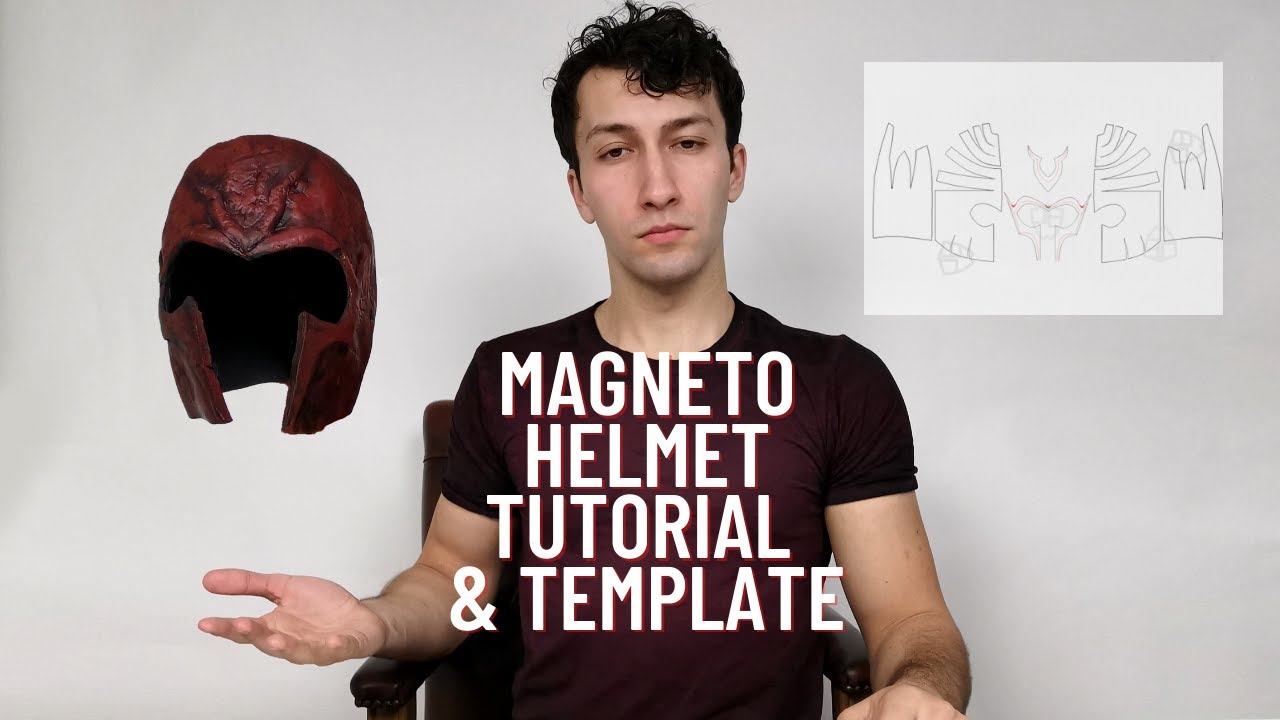 X-Men Magneto Foam Helmet Cosplay Costume Tutorial - YouTube