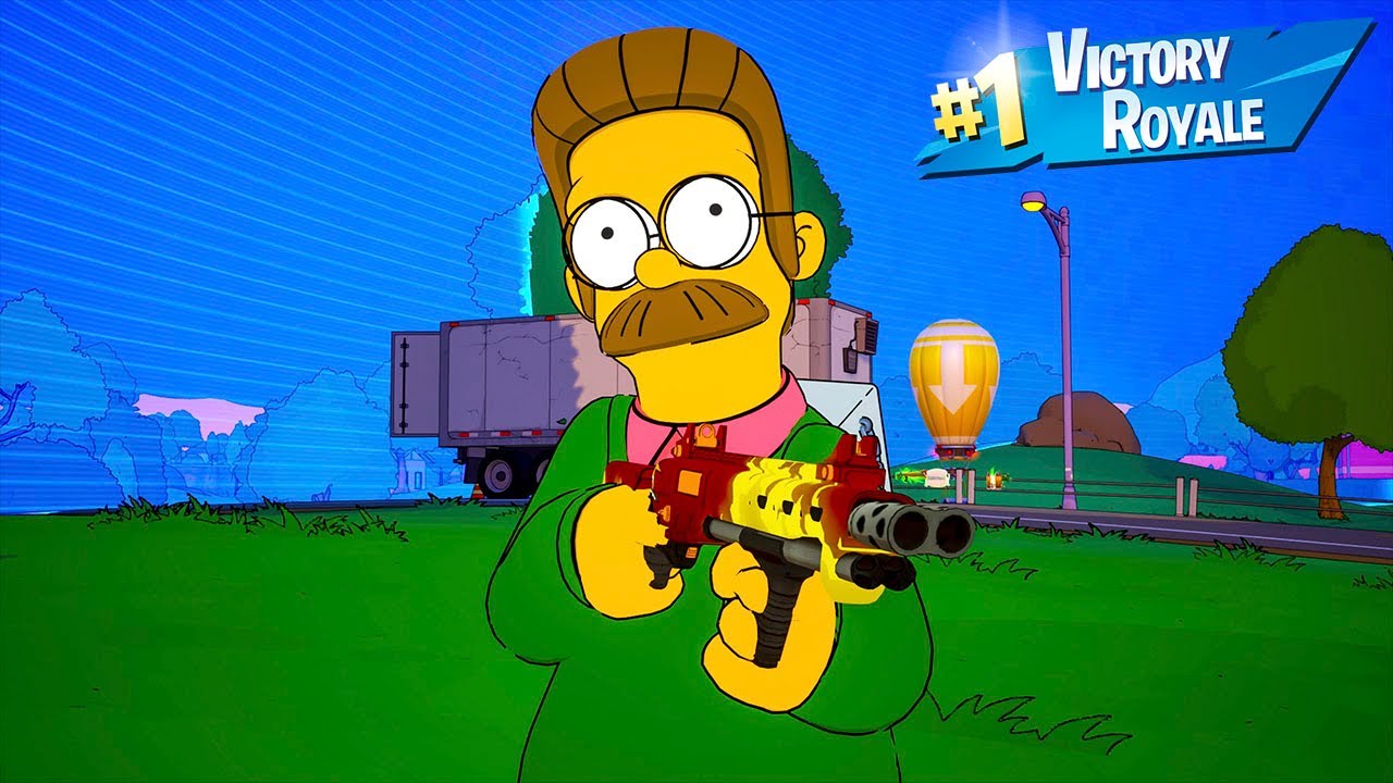 18 Kills Ned Flanders Skin Zero Build Win Full Gameplay Fortnite ...