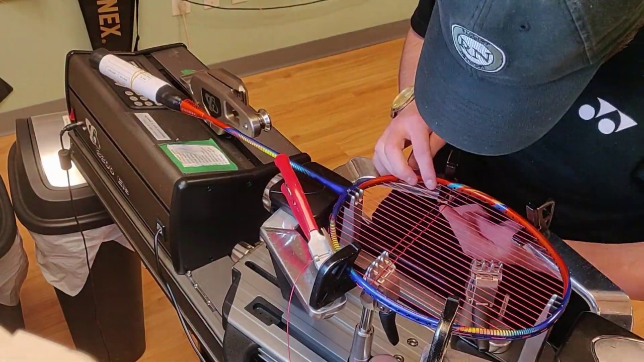 Time Lapse: High Tension Badminton Racquet Stringing - How We Do It ...
