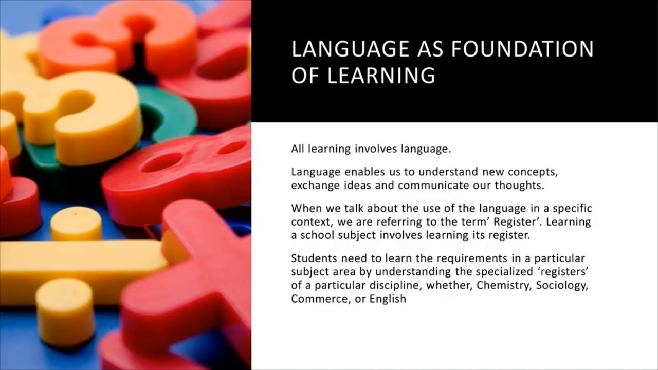 Language Across The Curriculum - YouTube
