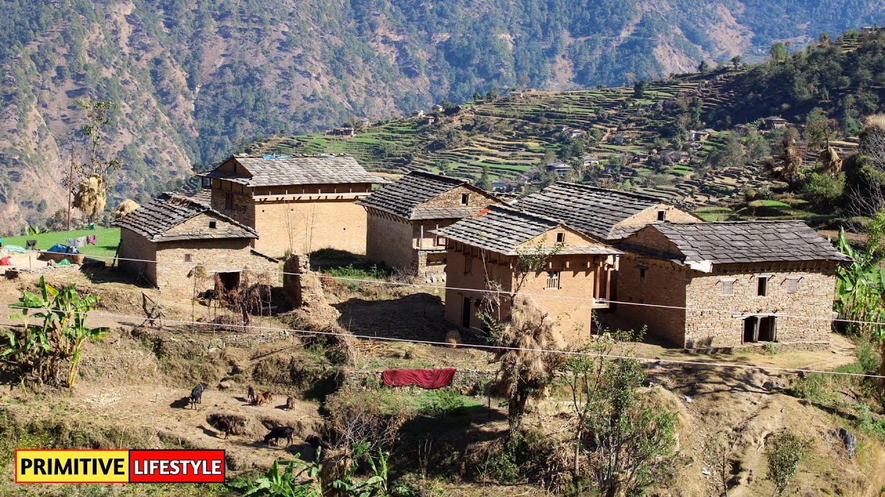 Beautiful Nepali Mountain Village Traditional Life || Wonderful Farming ...