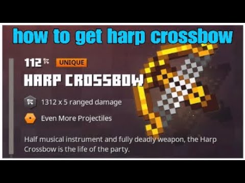 minecraft dungeons | how to obtain the harp crossbow - YouTube
