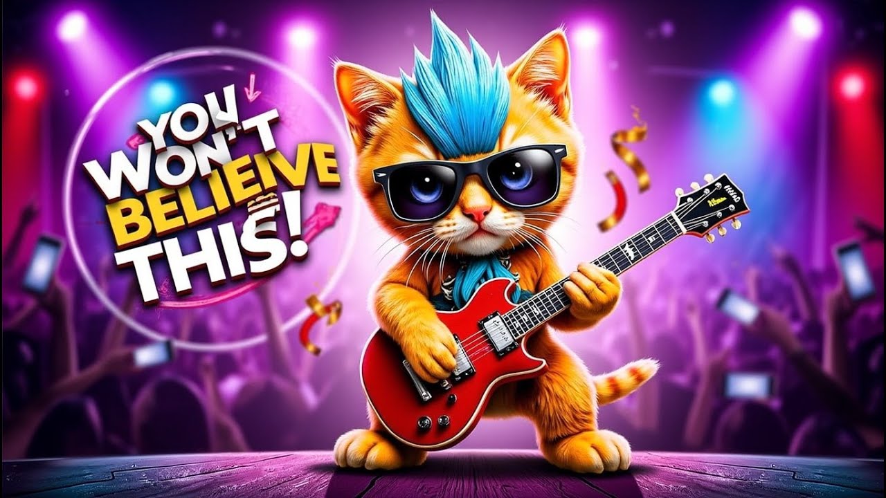 THE WORLD'S SMALLEST ROCKER ROCKS THE STAGE! 🎸🐱 You've Never Seen A Cat ...