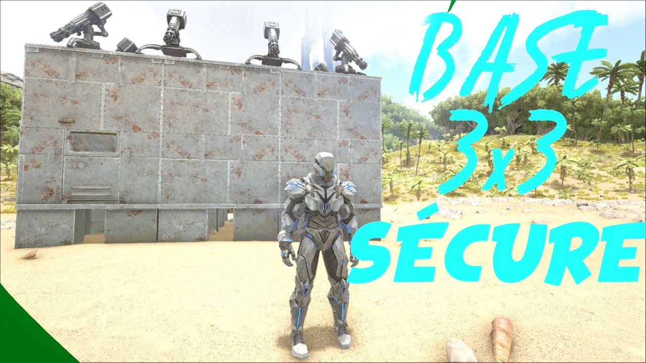 TUTO #2 / BASE 3X3 DÉBUT DE WIPE // ARK Survival Evolved - YouTube