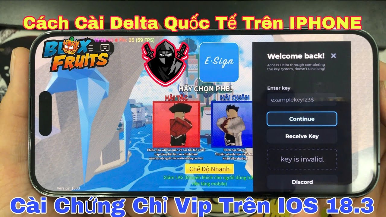 Hướng Dẫn Cài Esign Vip Trên IOS 18 - delta quốc tế ios hack blox fruit vip nhất trên IPHONE ...