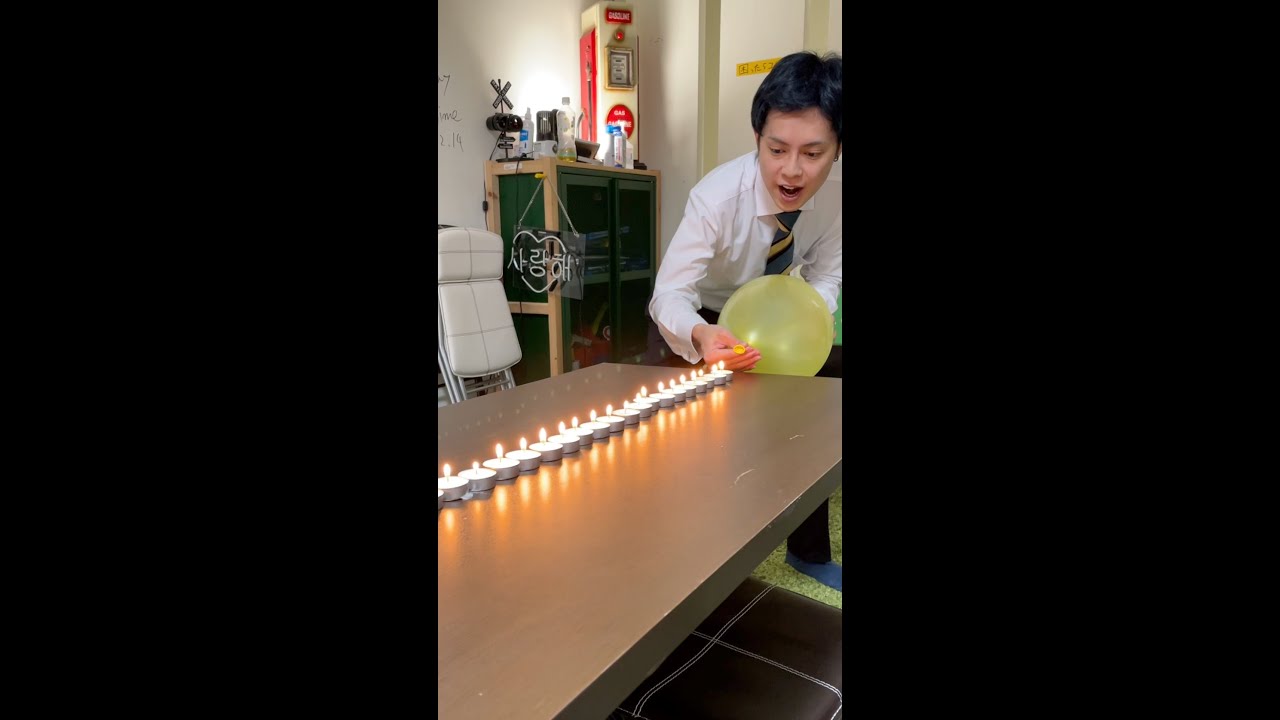 キャンドルチャレンジ Blow Out THE Candle Challenge - YouTube