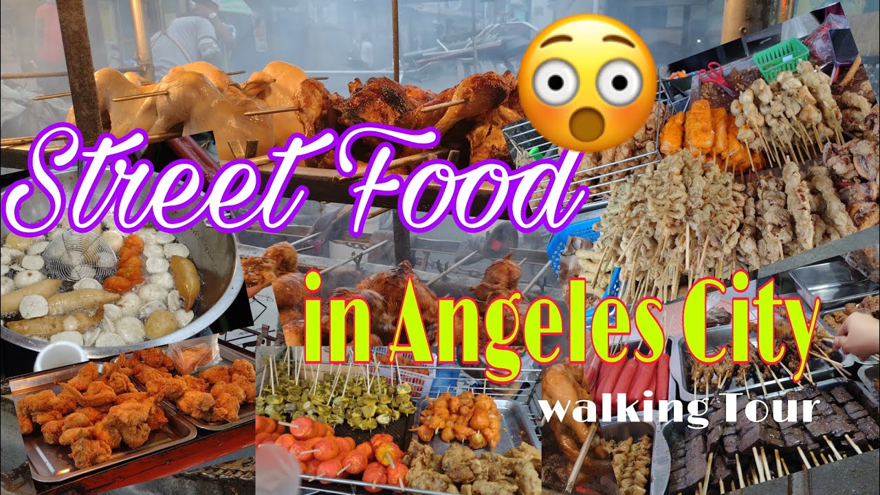 #Street Food in #ANGELES City, Pampanga 🇵🇭 # (Walking Tour Part 2) #Len ...