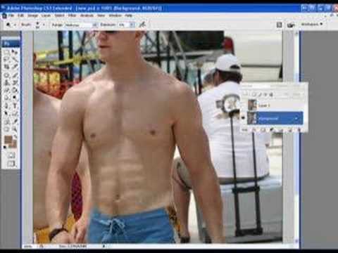 Photoshop Abdominal Muscle - YouTube