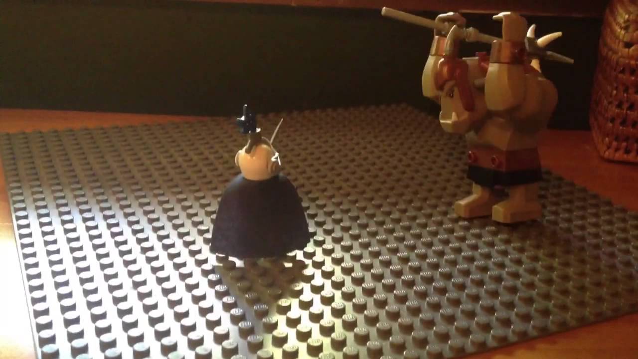 Lego Knight vs Troll - YouTube