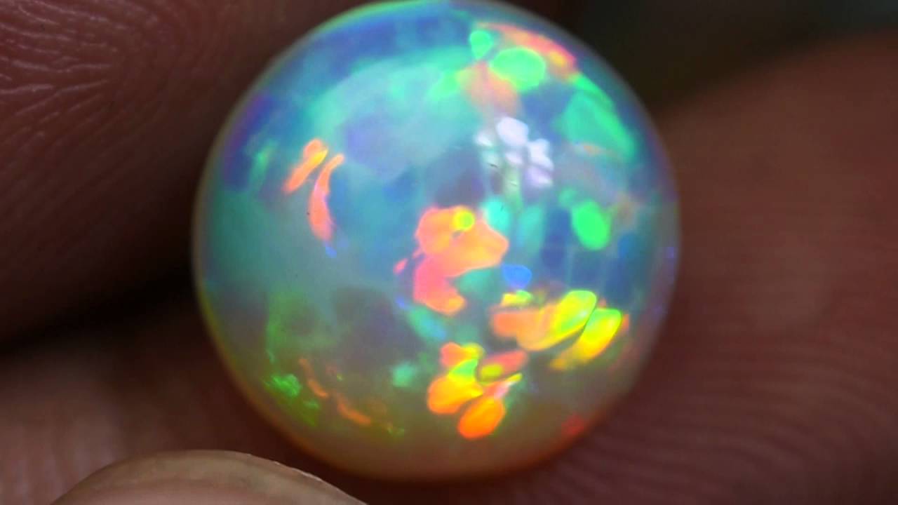 AMAZING BRILLIANT RAINBOW HONEYCOMB PATTERN WELO OPAL 2.30 CRT - YouTube