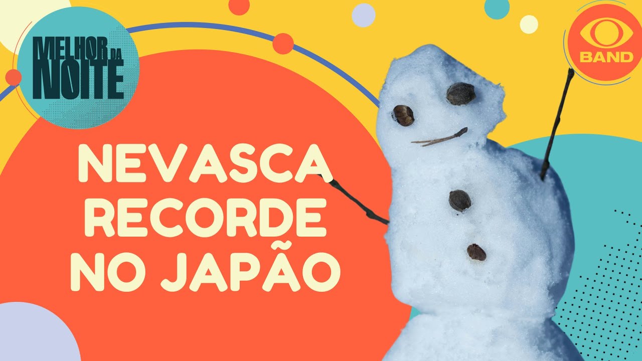 Nevasca no Japão tem acumulado recorde em 12 horas | Melhor da Noite ...