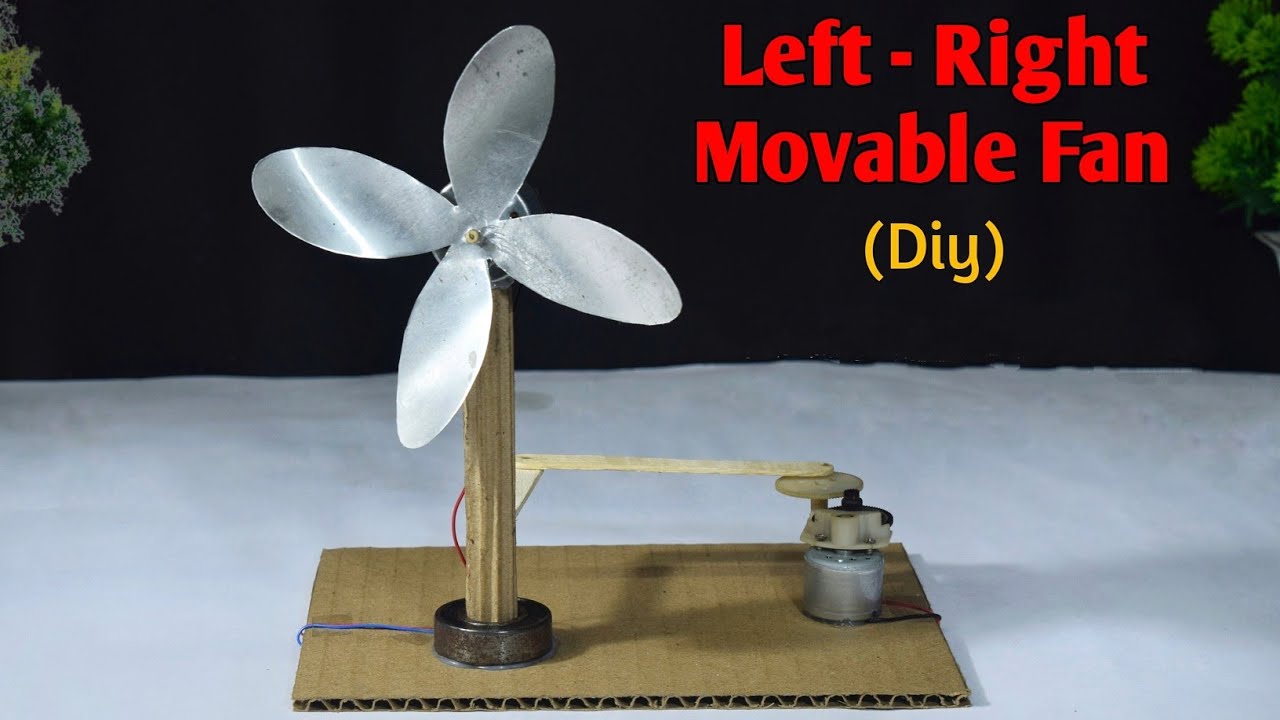 How To Make Mini Movable Fan At Home Easy With DC Motors - YouTube