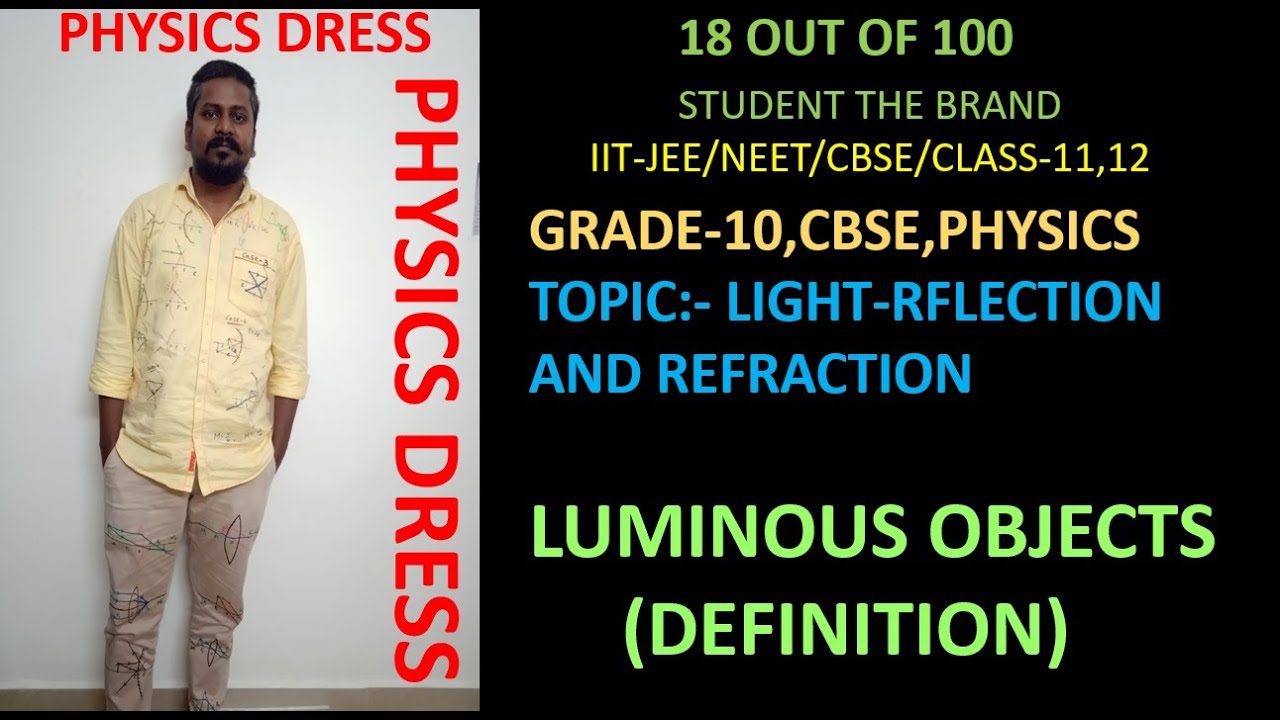LUMINOUS OBJECTS-18(DEFINITION)#physics #light - YouTube
