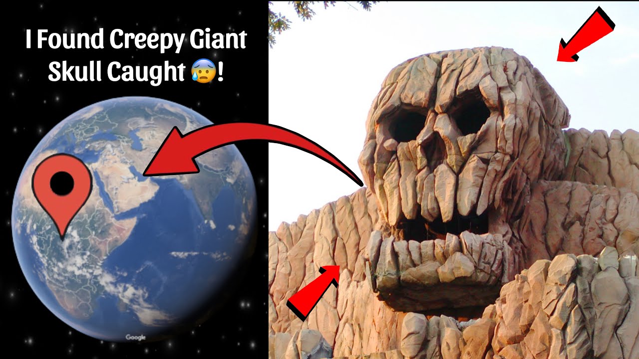💀I Found Creepy Giant Skull Caught On Google Earth and Google Maps 😰 ...