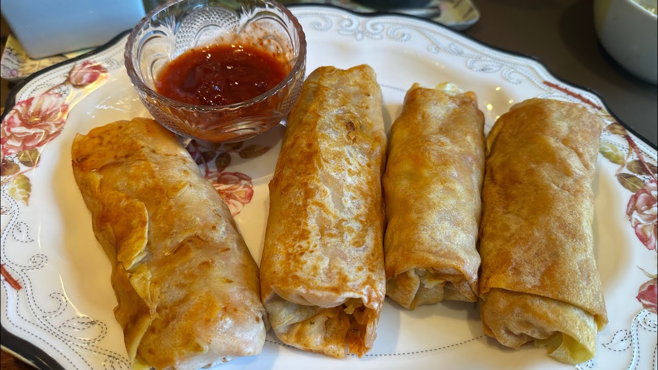 Super tasty Mac & cheese fajita crepes rolls recipe 😍 - YouTube