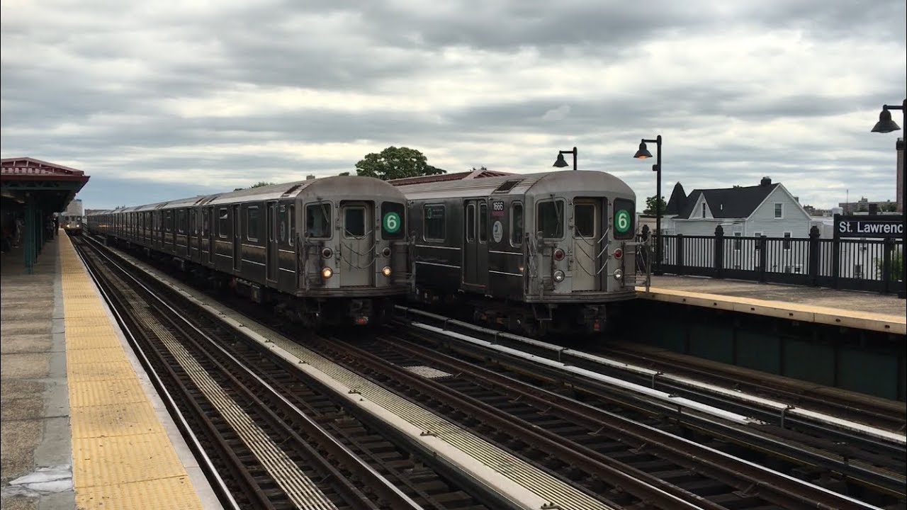 IRT Pelham Line: Manhattan, Pelham and Parkchester bound R62A (6) Lcl ...