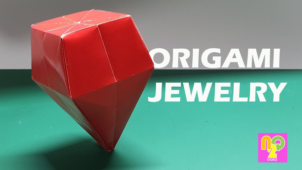 ORIGAMI DIAMOND JEWELRY - How to Make a Paper Diamond Jewelry ...