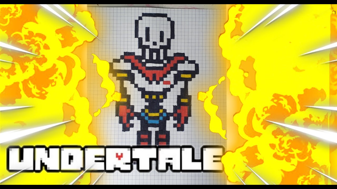 Pixel art Papyrus // UNDERTALE - YouTube