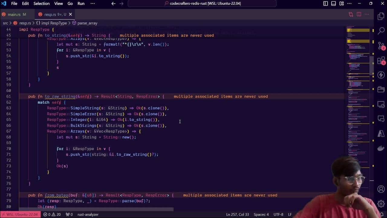 Redis Clone In Rust 🦀| Day -5 (Writing parsing functions) - YouTube
