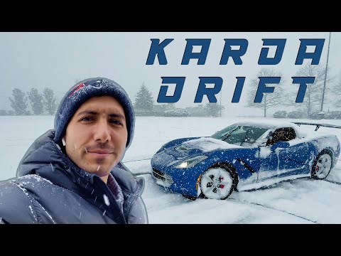 Karlı Yollarda Corvette İle Drift Yaptık!