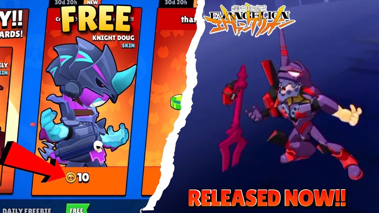 New Free Skin in Brawl Stars | Free Knight Doug Skin in Brawl Stars | # ...