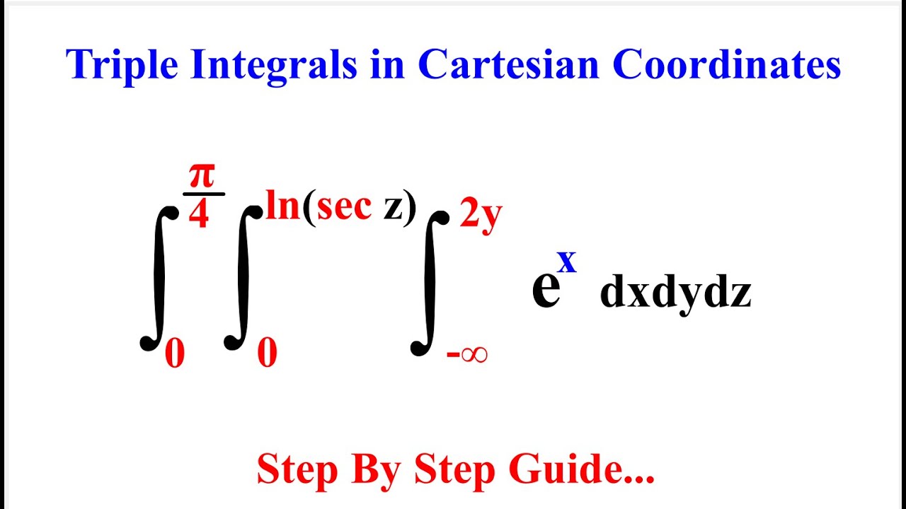 Exploring Triple Integrals In Cartesian Coordinates - YouTube
