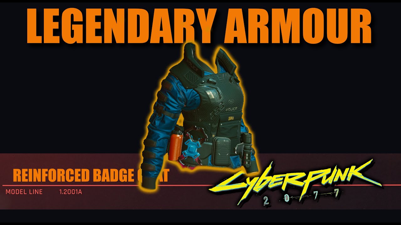 Cyberpunk 2077 - BADGE COAT - LEGENDARY ARMOUR - YouTube
