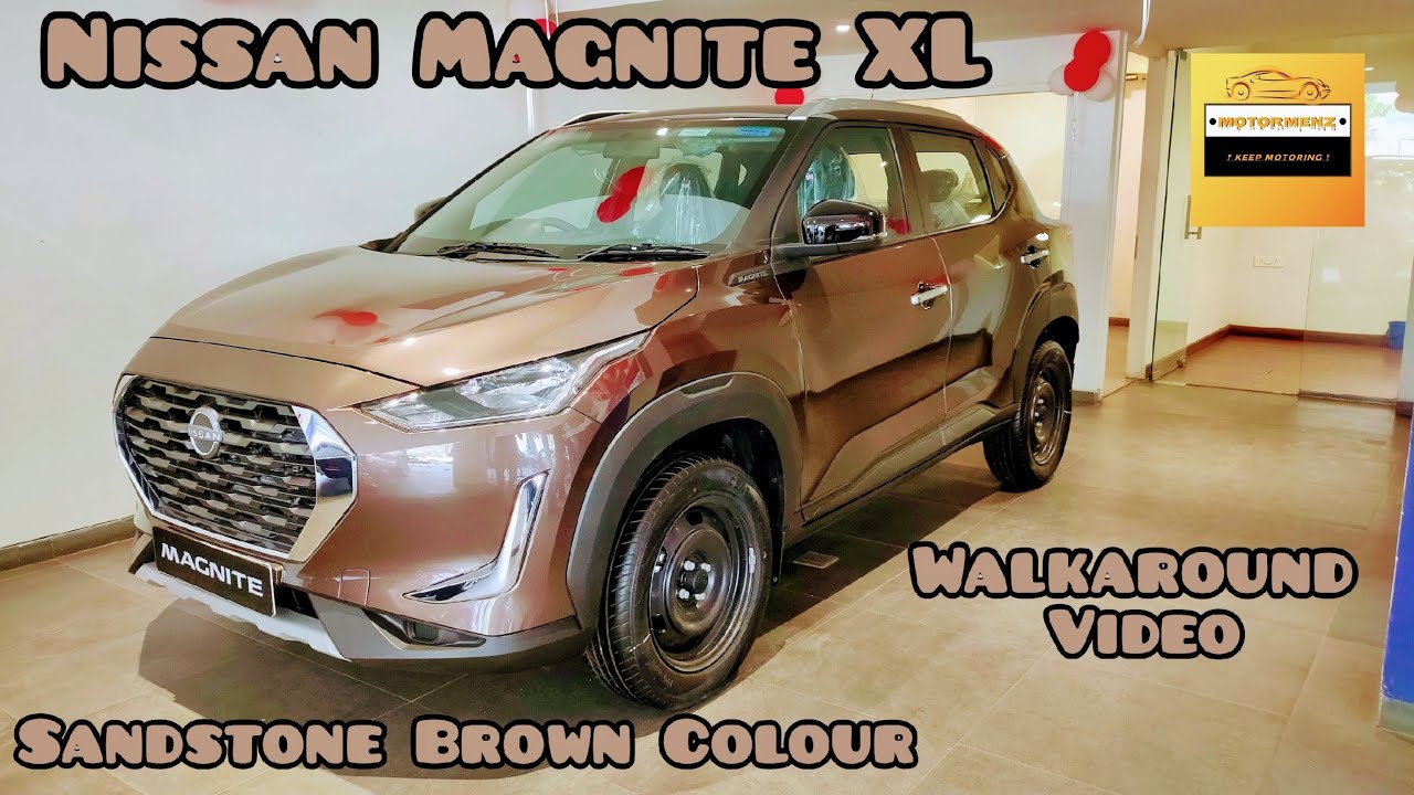 2021 Nissan Magnite XL Turbo CVT Sandstone Brown Walkaround Video With ...