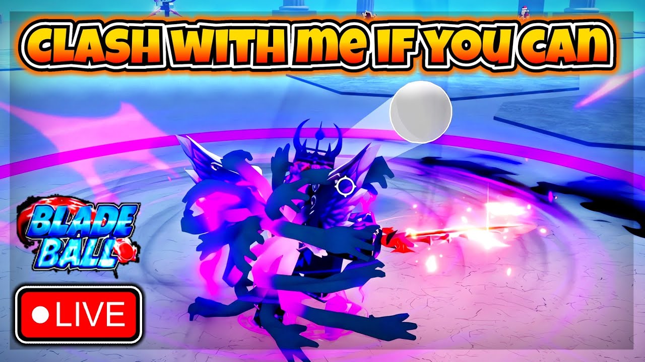 [LIVE🔴] Come CLASH With Me If You Can! | Blade Ball Pro Gameplay | Tips ...